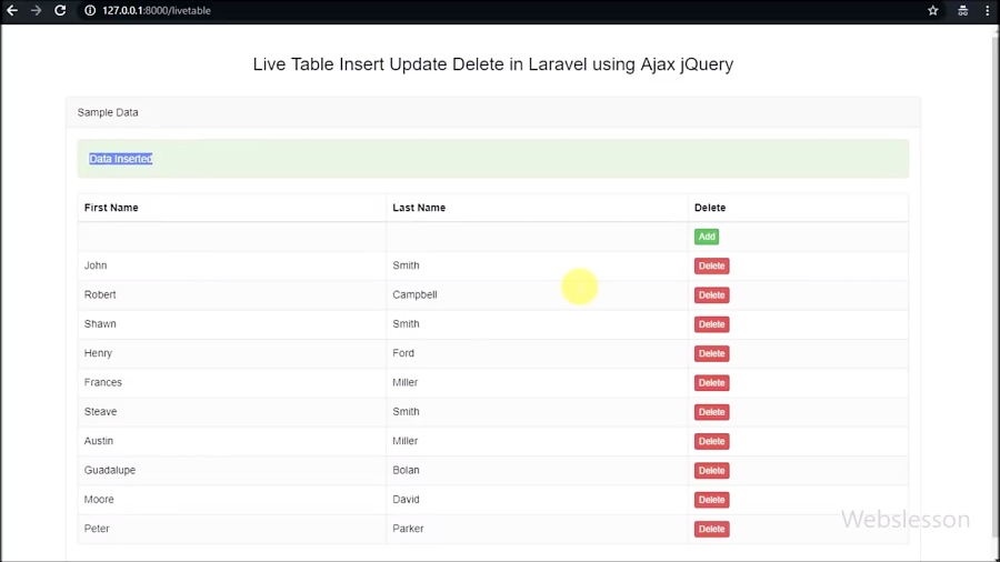 Live Table Insert Update Delete In Laravel Using Ajax Jquery 1 9886