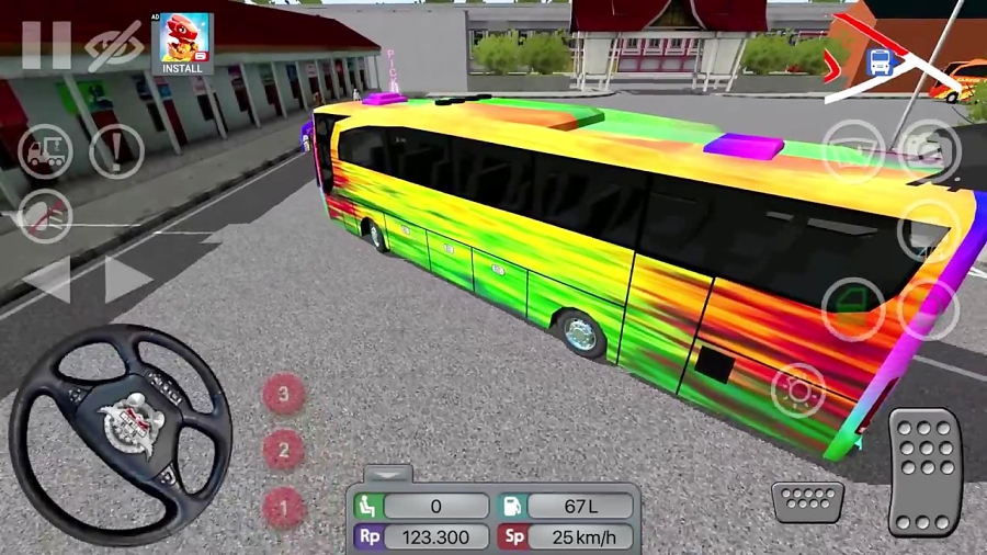 Bus Simulator Indonesia 2019 #2 BUSSID - Bus Game Android gameplay