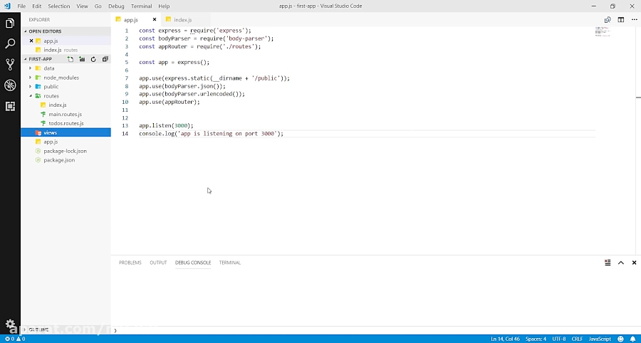 Node.js آموزش کامل نود جی اس - nodejs جلسه 13 - create controllers