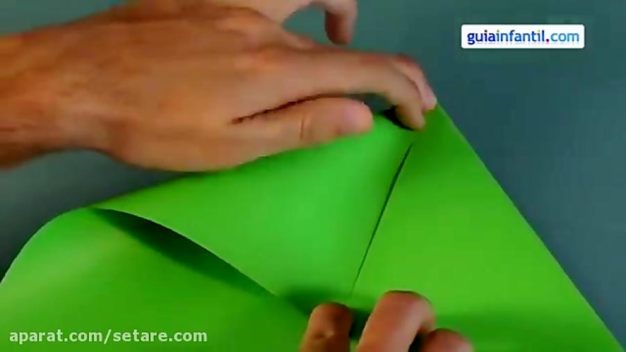 آموزش ساخت اوریگامی قورباغه