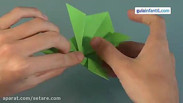 آموزش ساخت اوریگامی قورباغه