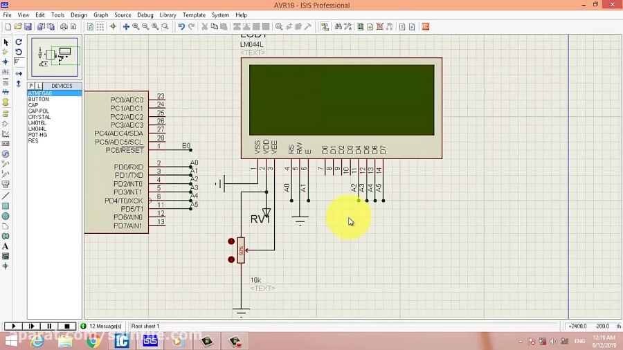 درس(18) AVR: (ال سی دی 1 (LCD)