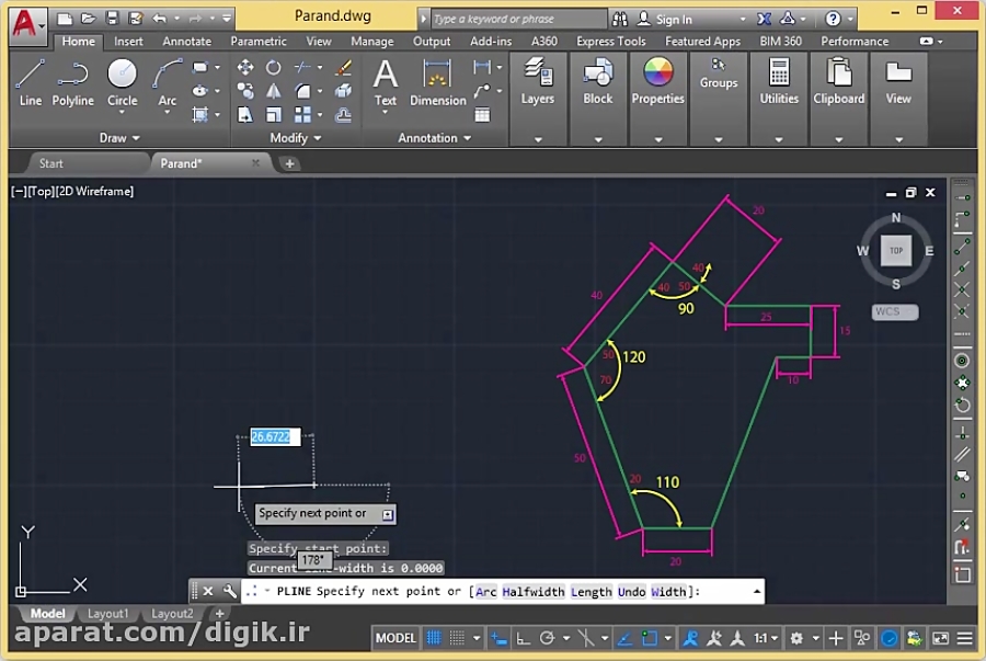 آموزش نرم افزار Autodesk AutoCAD 2017