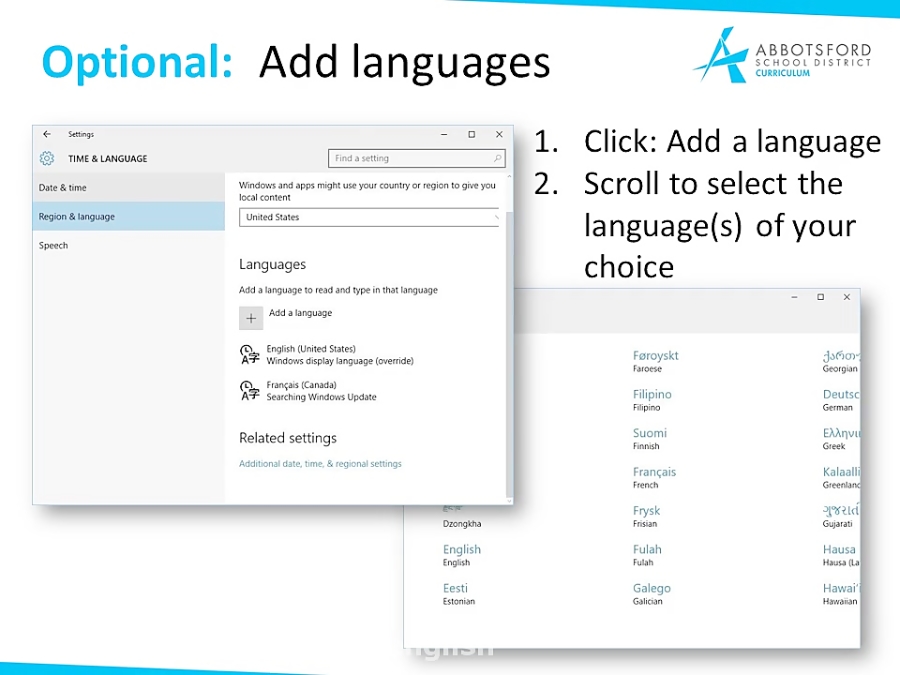 How to set your keyboard language and type accents