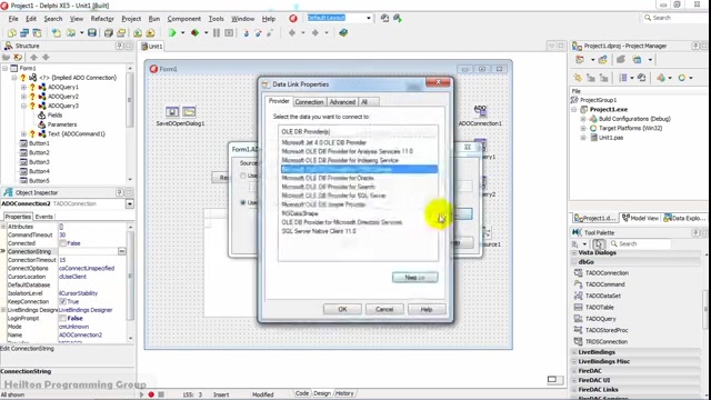 دلفی اتچ خودکار Delphi 2010 and SQL Server 2012