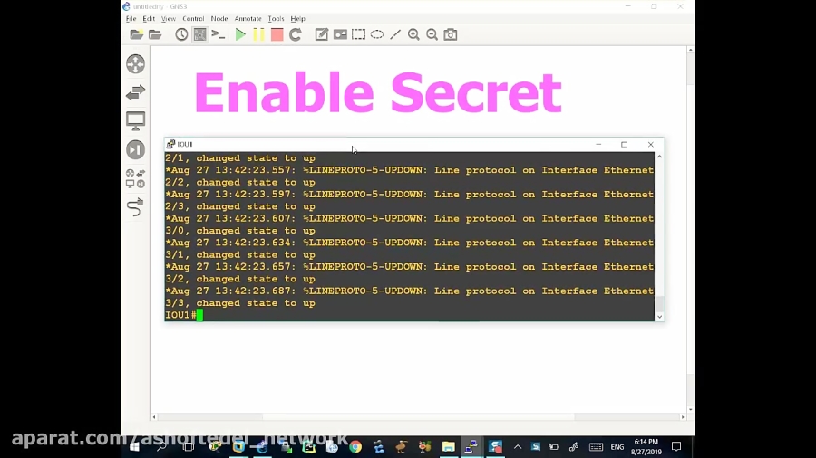 Cisco Enable Secret # 1