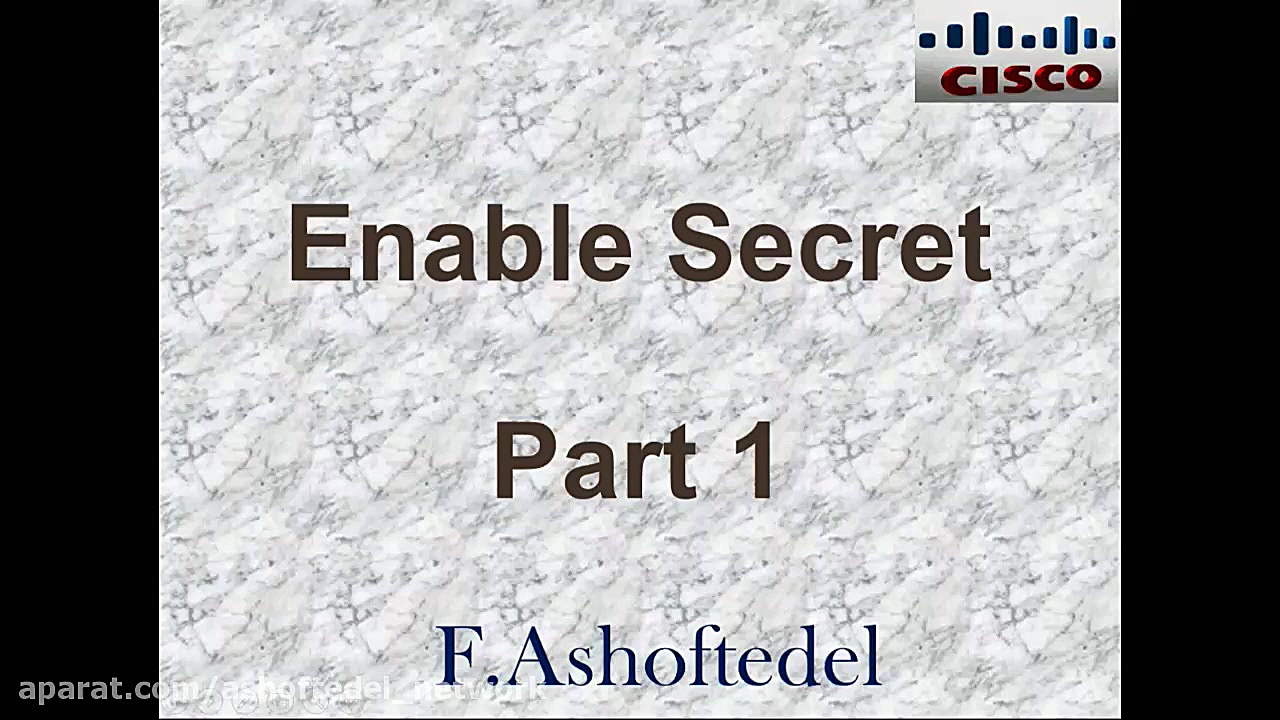 Cisco Enable Secret # 1