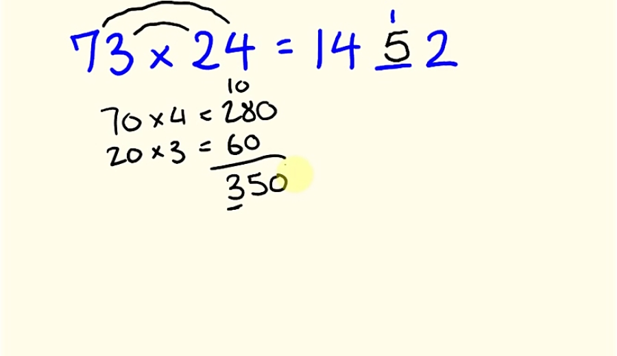 Fast Math Trick - How to multiply 2 two digit numbers - why it works!