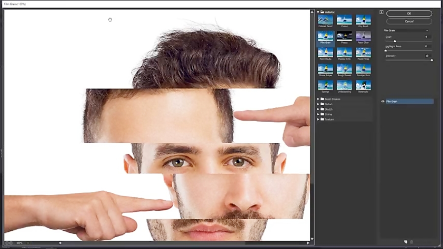 Photoshop Tutorial: Beginner: Face Slide Effect