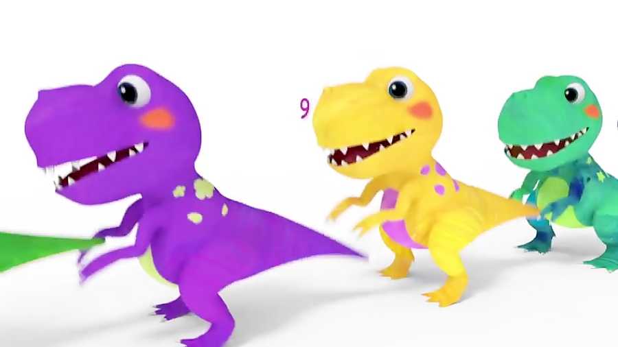 Dinosaurs T-Rex Number Song | CoCoMelon Nursery Rhymes Kids Songsاموزش ...