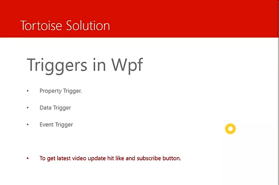 Wpf Triggers
