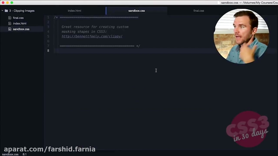 3-Clipping Images CSS Tutorial (Day 3 of CSS3 in 30 Days)