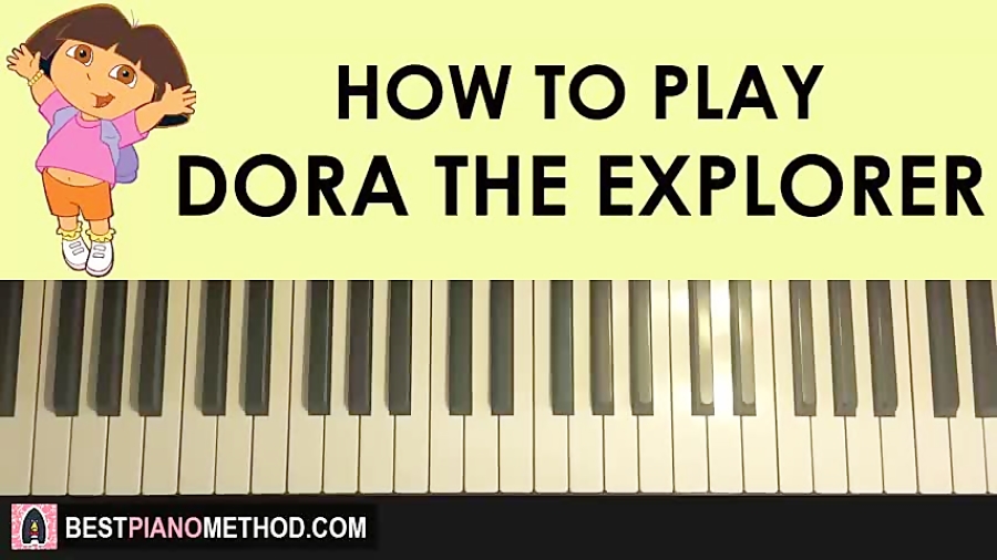 HOW TO PLAY - Dora The Explorer Theme Song (Piano Tutorial Lesson)