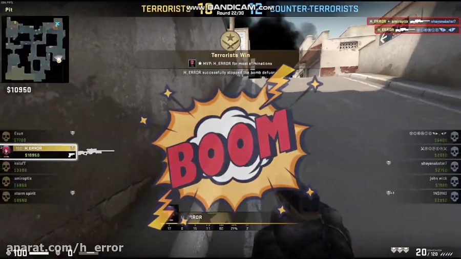گیم پلی CSGO توسط H_ERROR