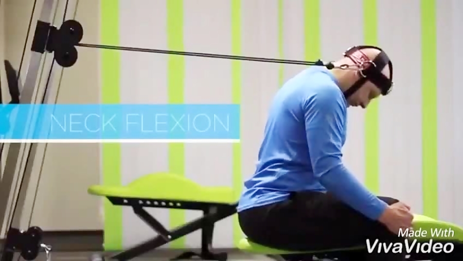 Neck Flexion with hur pulley