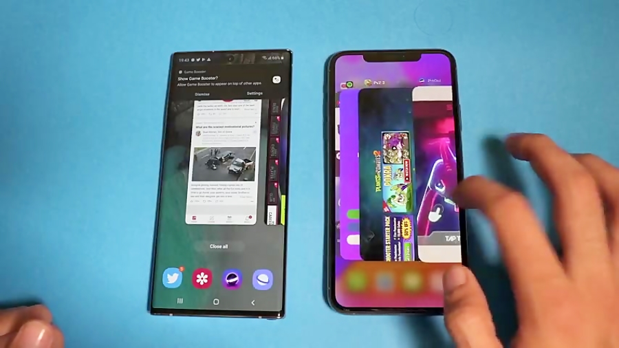 iPhone 11 Pro Max vs Samsung Galaxy Note 10 Plus - تست سرعت! (تعجب