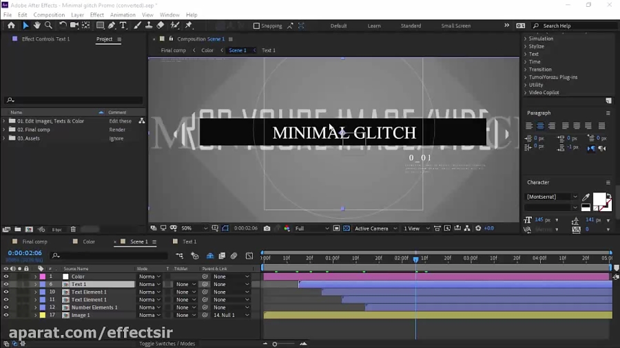 Tutorial Edit Text in Project After Effects