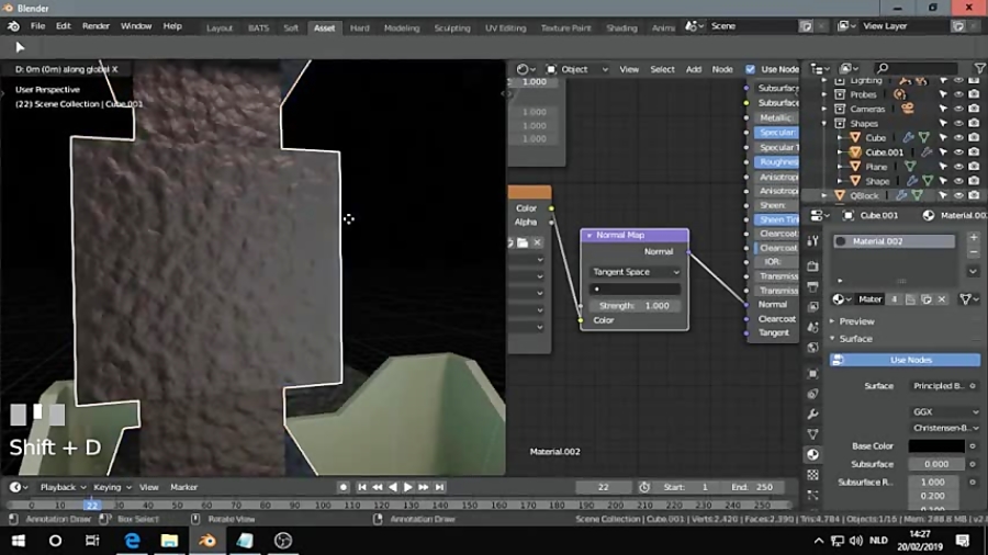 Bump Maps VS Normal Maps in Blender 2.80 EEVEE