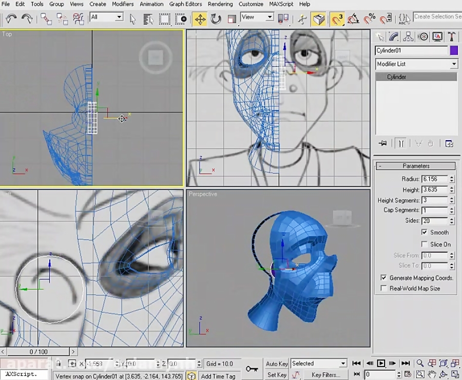 Creating Cartoon Characters in 3ds Max 14