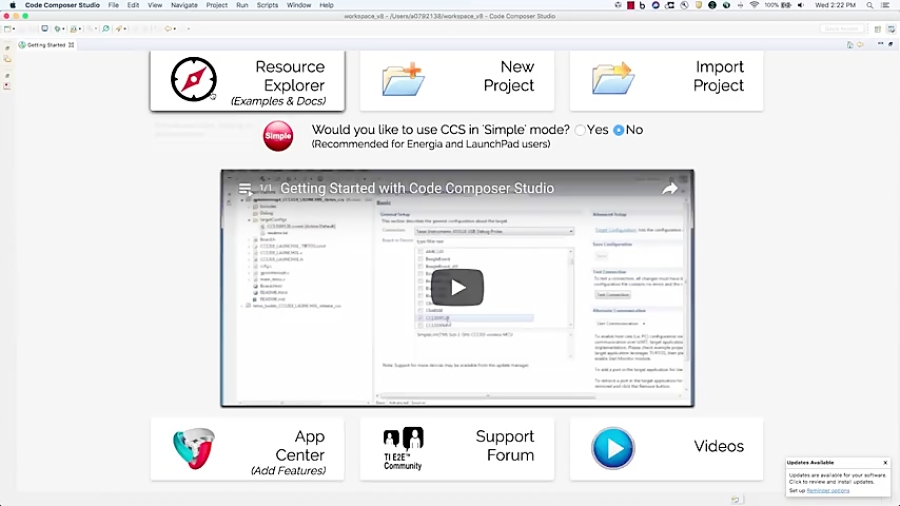 Getting Started with Code Composer Studio