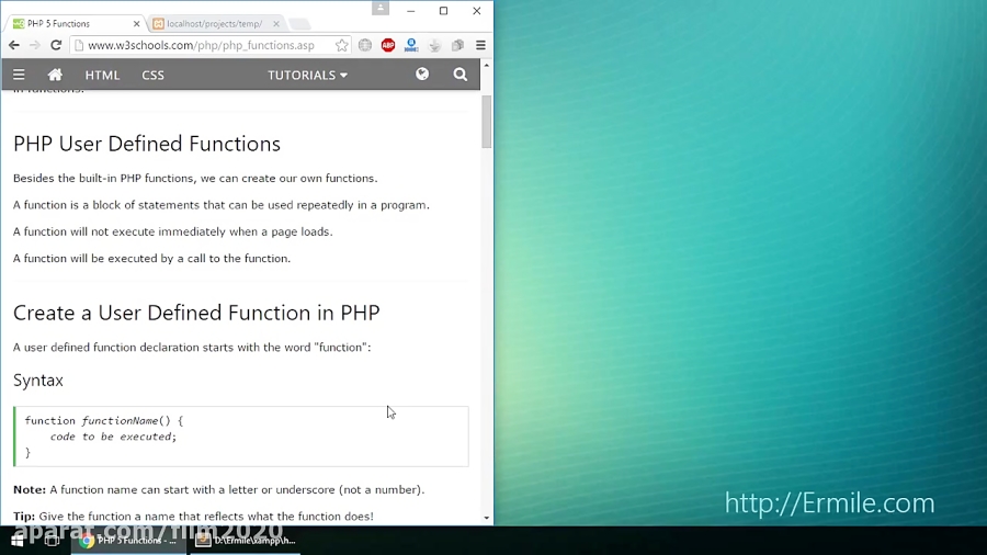 برنامه نویسی php جلسه 17