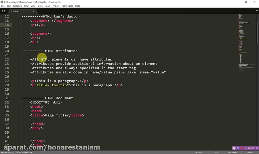 آموزش HTML CSS قسمت دوم