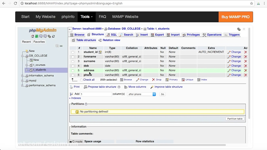 Create a foreign key in phpmyadmin and relate to primary key 720-naghes