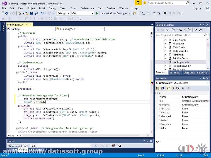 آموزش Visual C -چاپ اطلاعات توسط چاپگر