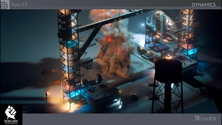 آموزش نرم افزار هودینی -Foundations - Dynamics - Robert Magee (SideFX) 2018