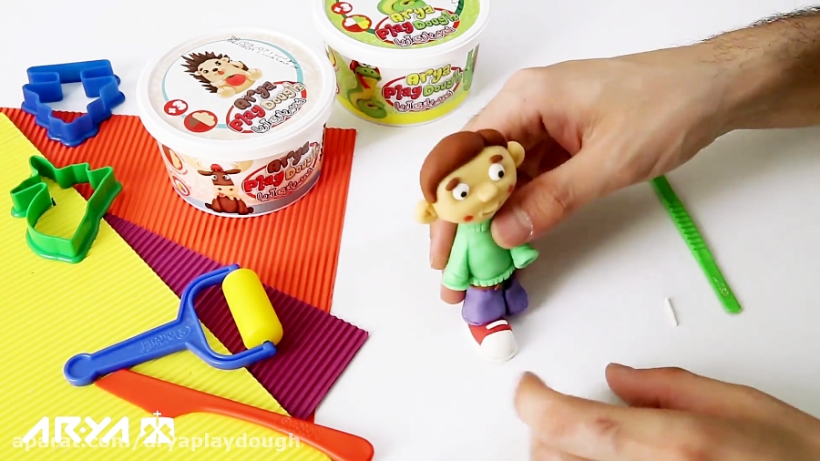 ساخت پسربچه با خمیربازی آریا