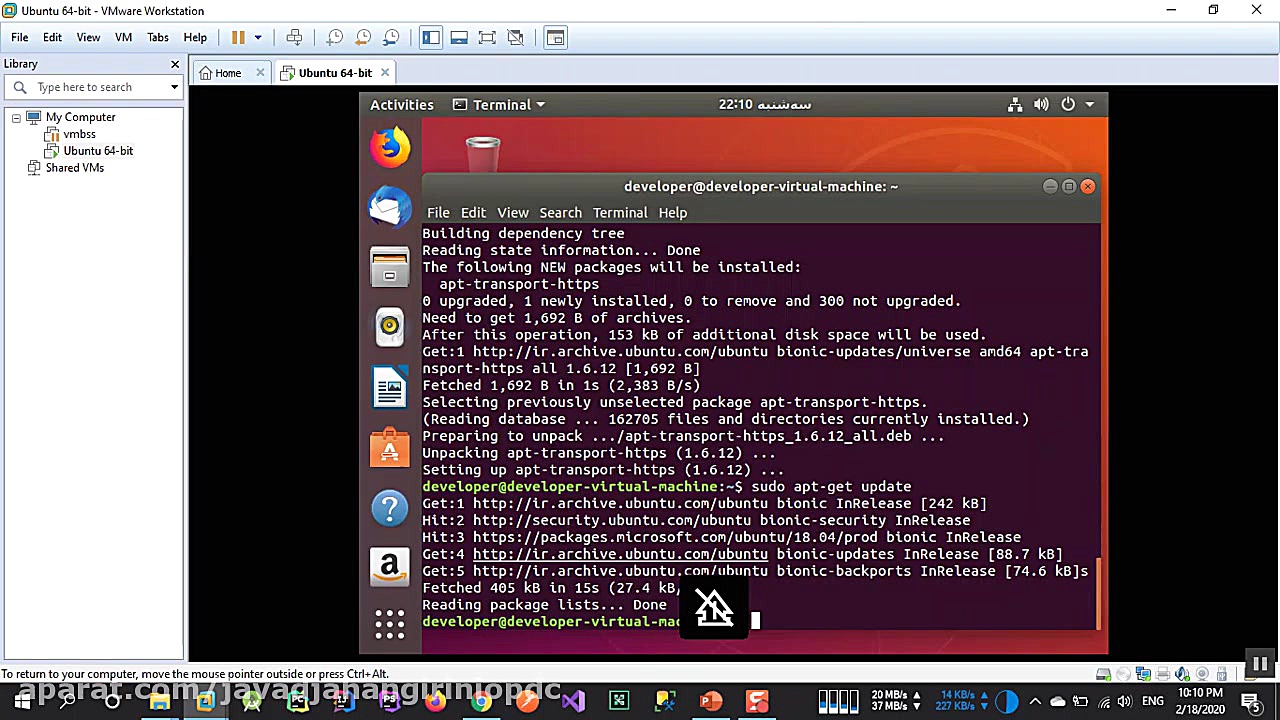 63-نحوه نصب و ایجاد یک پروژه Asp Net Core در لینوکس Linux Ubuntu