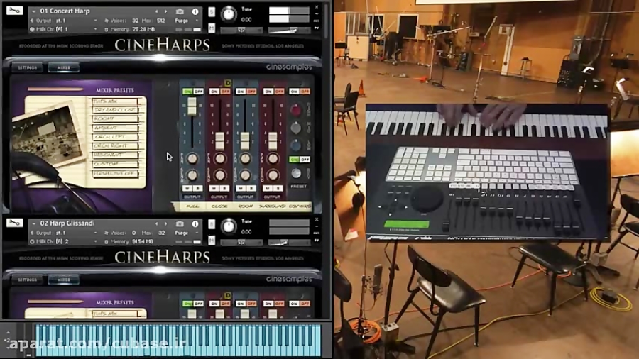 وی اس تی Cinesamples CineHarps v1.1