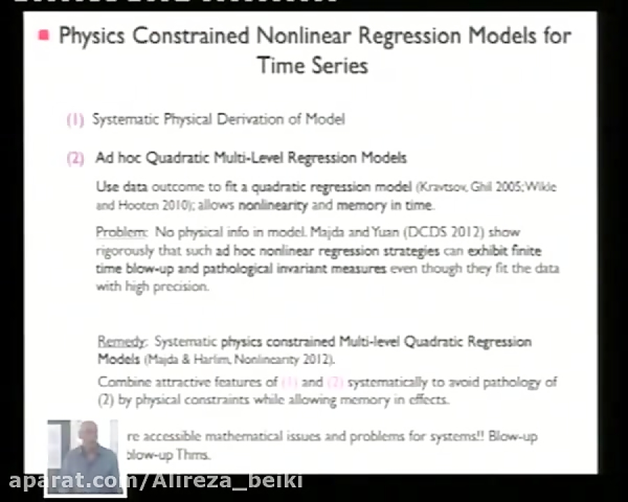 Data Driven Methods for Complex Turbulent Systems ( 3 ) - Andrew J. Majda