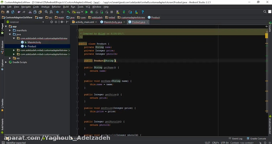 28 Listview with custom layout