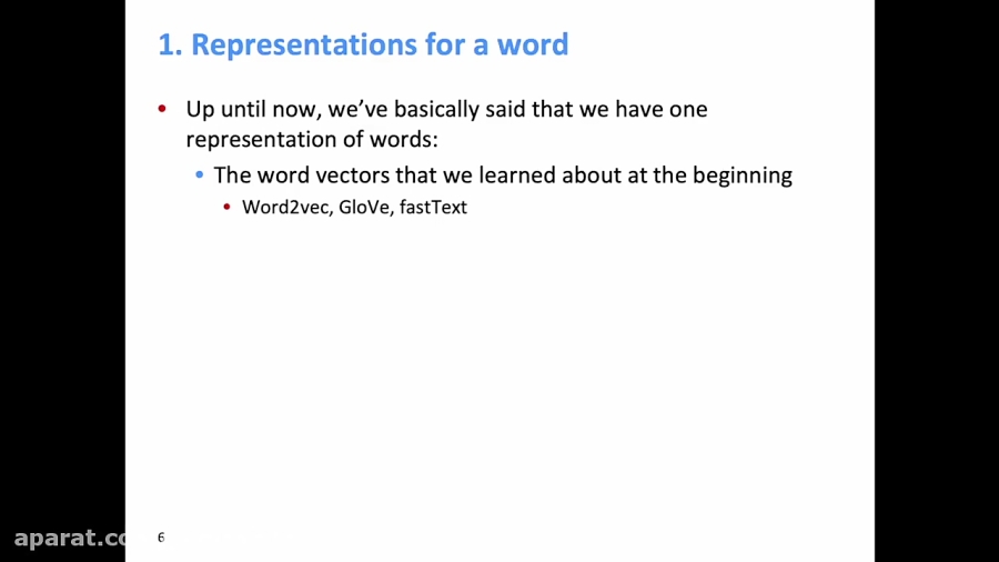 Lecture 13 – Contextual Word Embeddings