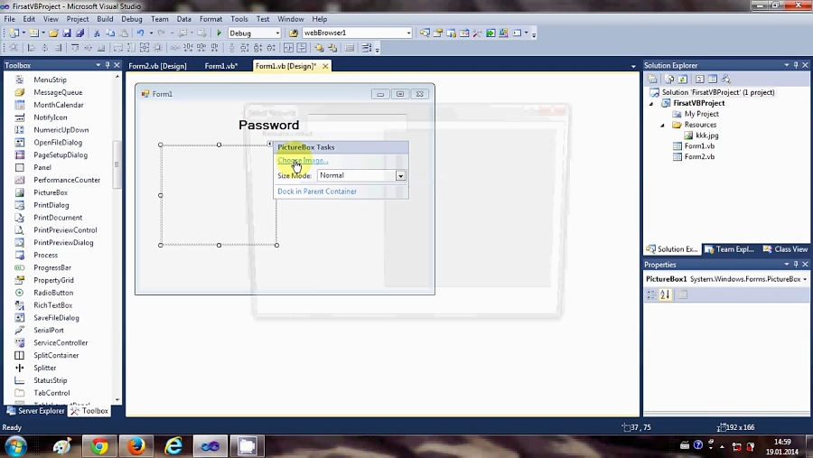 VB.NET Tutorial 6 : How to Add pictures and icons in Frame in VB.NET