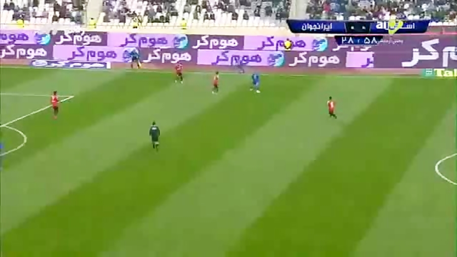 ضربه زیبای جپاروف و واکنش عالی دروازه بان