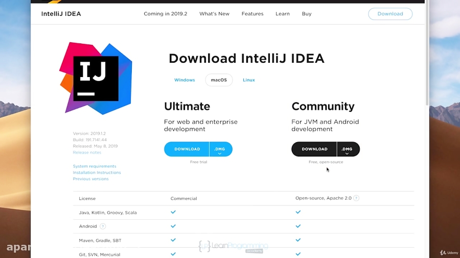 4. Install IntelliJ IDEA for Mac