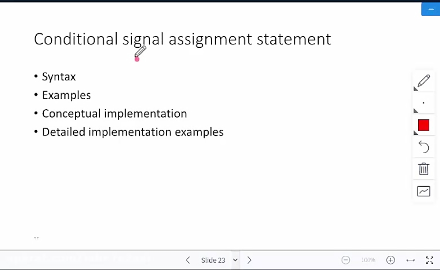 معماری کامپیوتر - VHDL در پوسته - نشست هفتم: Conditional Signal Assignment