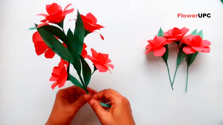 آموزش ساخت انواع گل کاغذی قسمت 97