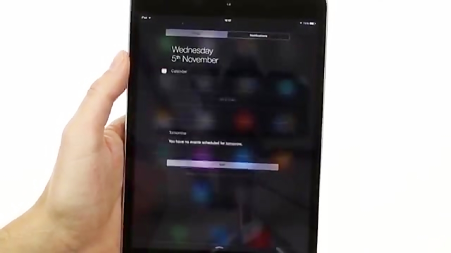 Apple iPad mini 3 user interface