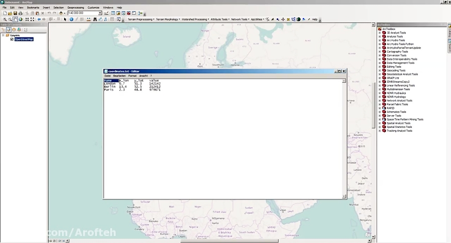 ArcGIS _ add tabular data to ArcMap