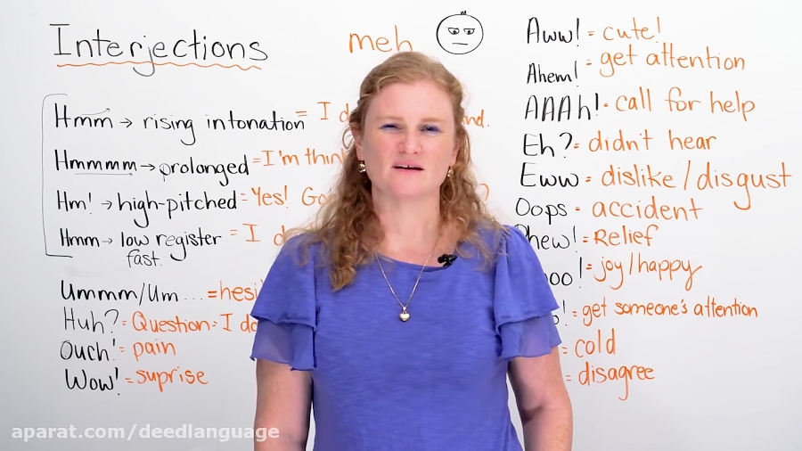 English Vocabulary- hmm, huh, ouch, wow, aww, uhh… (interjections) · engVid