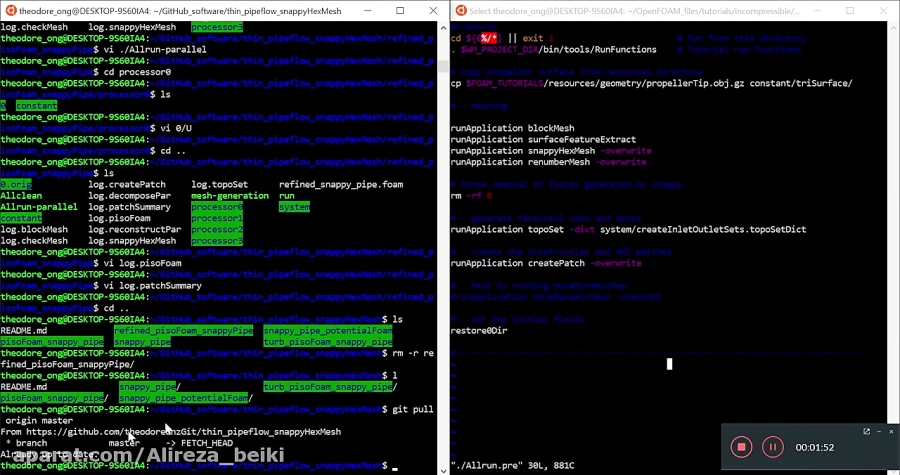 45 Running in parallel (debugging the Allrun Script part ii