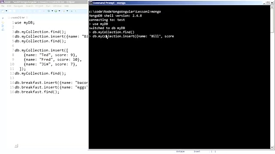 Node.js, MongoDB and AngularJS Web Dev