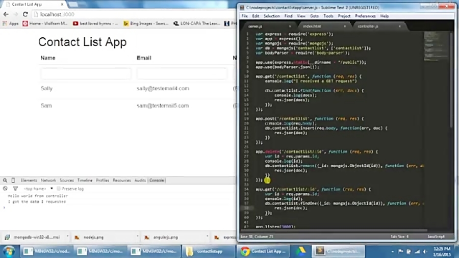 (5/5) RESTful API Tutorial, DELETE and PUT Data