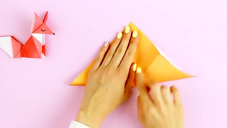 ساخت کاردستی روباه کاغذی