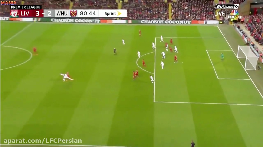 خلاصه بازی لیورپول 3-2 وستهم یونایتد - هفته 27 لیگ‌برتر