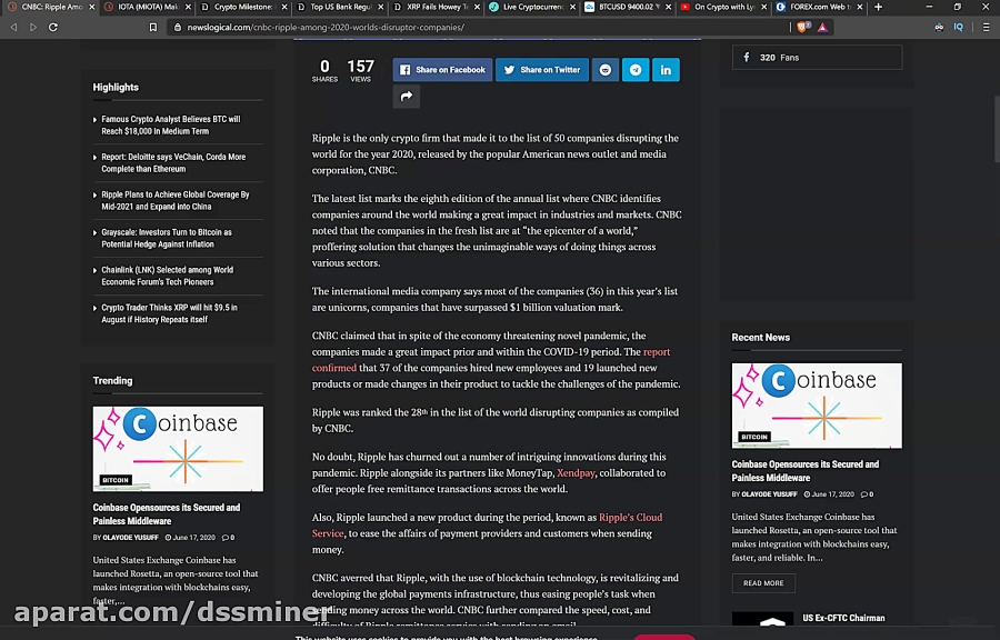 dssminer.com Ripple Disrupter Company, IOTA 2.0, Mastercard Crypto Card Cryp