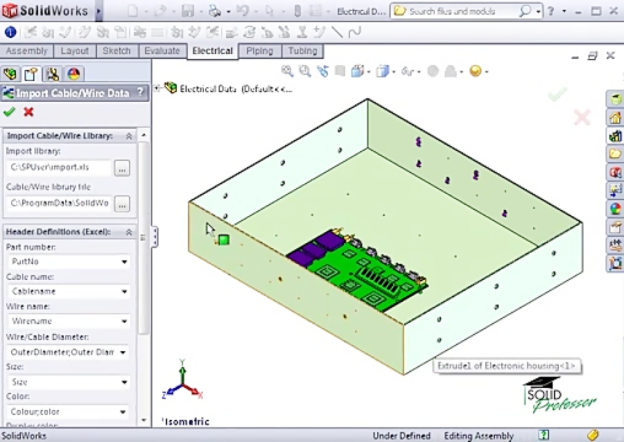 4.Electrical Routes - 16.CableWire Library